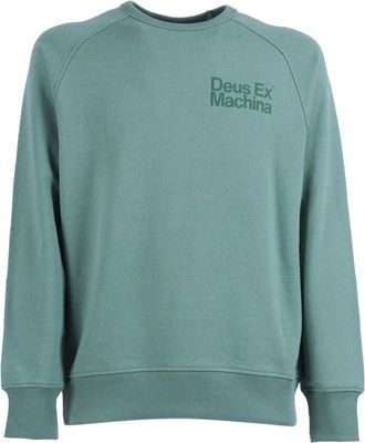 Deus Homme, Sweatshirts et sweats &agrave; capuche, Vert, Taille: L Felpa Girocollo Plenty Good
