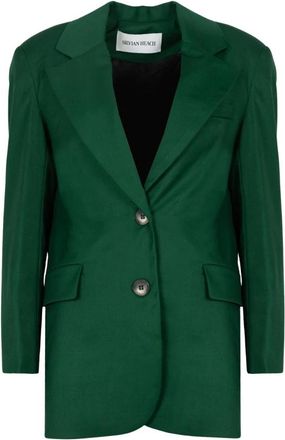 Silvian Heach Gerader einreihiger Blazer - - Jackets - Damen - Gr&uuml;n - 2XS