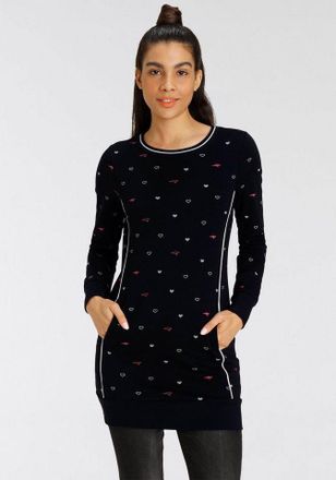 Kangaroos Sweater Langarm, figurbetont, aus Interlock-Baumwolle, mit Nahttaschen