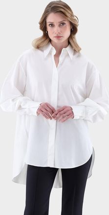 van Laack Locker sitzende Hemdbluse mit langen voluminösen Ärmeln