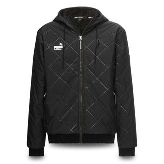 Puma WORK WEAR Veste de Travail avec Capuche - Veste dhiver - Isolation Thermique, respirabilit&eacute; et imperm&eacute;abilit&eacute; - Noir - Taille XL