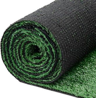 Tapiso Natural Gazon Synth&eacute;tique Ext&eacute;rieur au M&egrave;tre Tapis Gazon Pelouse Artificielle Terrasse Balcon Jardin Vert Naturel R&eacute;sistant aux Intemp&eacute;ries &Eacute;paisseur 
