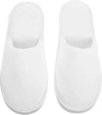 Supvox Pantoufles Antid&eacute;rapantes en Polaire Corail Blanche Taille Unique 29 CM X 7 MM Pantoufles de Voyage Int&eacute;rieur pour Hommes et Femmes pour H&ocirc;tel Spa et 
