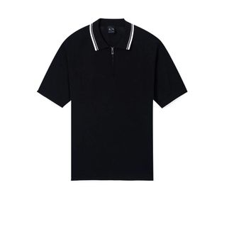A|X Armani Exchange Homme, Tops, Noir, Taille: XL Knit Polo