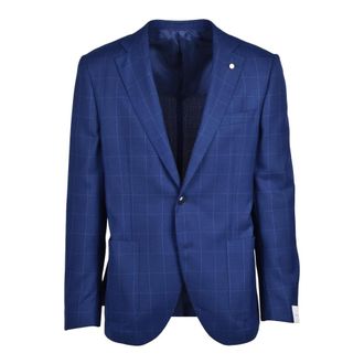Luigi Bianchi Mantova Giacca Stondata - - Jackets - Herren - Blau - XL