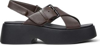 Camper Sandaletten mit Absatz - Sandalen Tasha - Gr. 35 (EU) - in Braun - f&uuml;r Damen