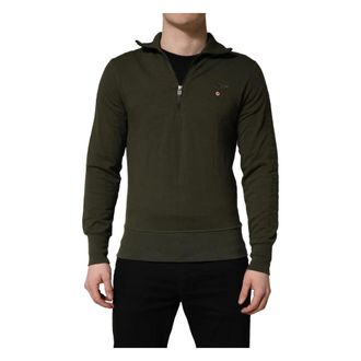Aeronautica Half Zip Sweatshirt - - Sweatshirts & Hoodies - Herren - Gr&uuml;n - S