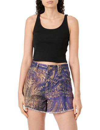 Just Cavalli Damen Kurze Hose Shorts, 383s Violet, 28
