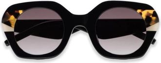 Kaleos lunettes de soleil Voyter à monture géométrique - Noir