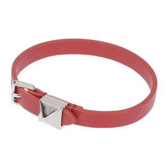 Valentino Garavani Rockstud Lederarmband - - Accessories - Damen - Rot - ONE SIZE