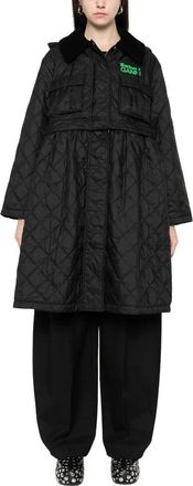 Barbour Femme, Manteaux, Noir, Taille: 36 FR Lqu1890 Veste matelass&eacute;e longue &agrave; basque