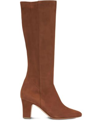 Manolo Blahnik bottes &agrave; bout pointu Pitana - Marron