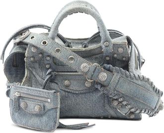 Balenciaga mini sac &agrave; main Motocross Neo Cagole (2010-2025) - Bleu