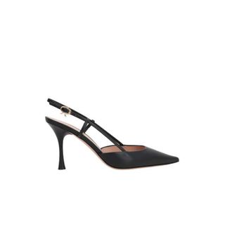 Gianvito Rossi Schwarze Leder Slingback mit Stiletto-Absatz - - Shoes - Damen - Schwarzk - 40 EU
