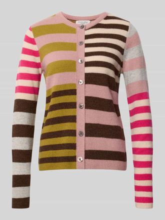 Christian Berg Strickjacke im Allover-Look mit Rundhalsausschnitt