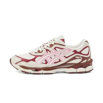 Asics Retro Laufstil Cream Sweet Pink - - Shoes - Herren - Mehrfarbig - 43 1/2 EU