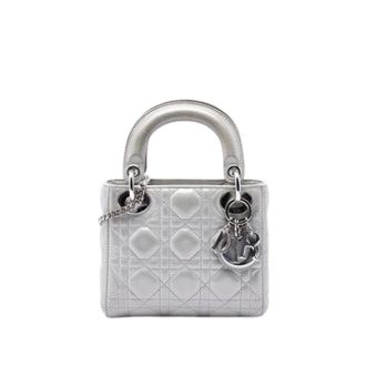 Dior Pre-owned Lady Dior - Femme - Pre-owned - Gris - Taille: ONE Size