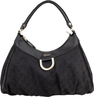 Gucci Crossbody Bags - Gucci GG Monogram Abbey Handbag - Gr. unisize - in Schwarz - f&uuml;r Damen