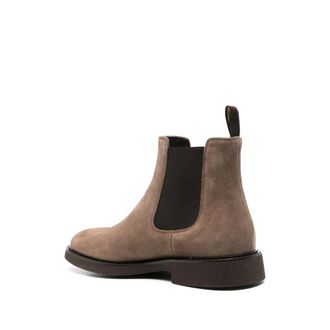 Doucal's Suede Chelsea Boot - Brown