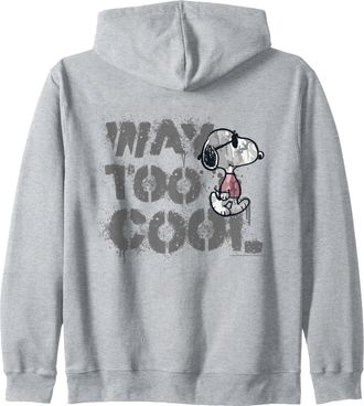 Peanuts Joe Cool Snoopy Way Too Graffiti Schablone Art Urban Kapuzenjacke