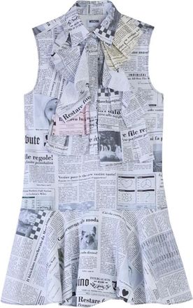 Moschino Femme, Robes, Multicolore, Taille: 38 FR Abito Corto Giornale