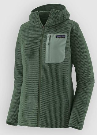 Patagonia R1 Air Full Sweat &agrave; capuche Zipp&eacute; vert