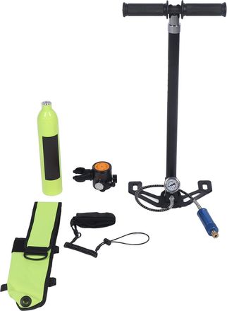 Generic Professionelles Tauchflaschenset mit 0,5-l-Luftpumpe für EIN Sicheres und Bequemes Taucherlebnis (Green)