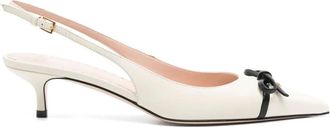 Valentino Garavani escarpins &agrave; bride arri&egrave;re - Blanc
