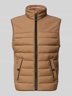 Tom Tailor Regular Fit Steppweste aus wasserdichtem Material