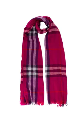 Burberry Fuchsia Check Scarf