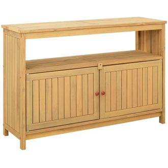 vidaXL Gartenkonsole Tisch Helles Akazienholz 110 x 35 x 75 cm vidaXL