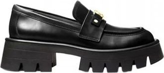 Michael Kors Femme, Chaussures, Noir, Taille: 40 EU Mandy Mocassin plateforme en cuir