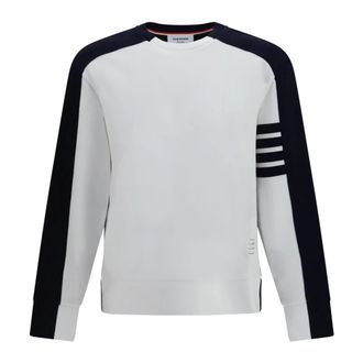 Thom Browne Sweatshirt mit Farbblock-Design - - Sweatshirts & Hoodies - Herren - Wei&szlig; - M