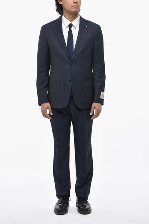 Corneliani CC COLLECTION Anzug Aus Schurwolle Mit Aufgesetzten Taschen Corneliani