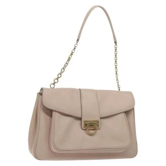 Ferragamo Sac port&eacute; &eacute;paule Pre-owned - Femme - Pre-owned - Beige - Taille: ONE Size