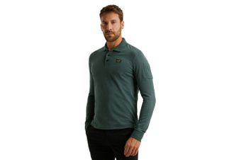 PME Legend Poloshirt LONG SLEEVE POLO AMERICAN CLASSIC (1-tlg) mit Stretch