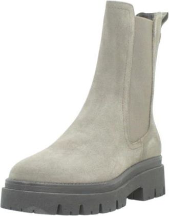 Tamaris Bottine Chelsea en cuir - Femme - Chaussures - Gris - Taille: 38 EU