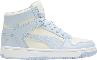 Puma Puma Femme Rebound Layup Mid Shoes Basket, Blanc Haute Tropic Argent Ah25, 38.5 EU