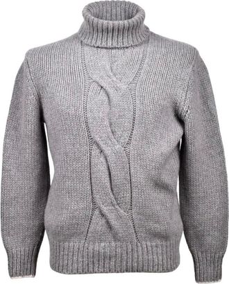 Brunello Cucinelli Homme, Pulls, Gris, Taille: L Pull ras du cou en cachemire