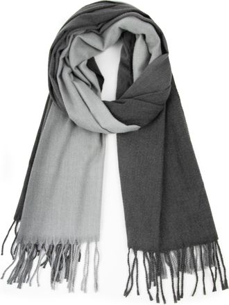 Glamexx24 Schal Damen Winterschal Gef&uuml;hl Langer Schal mit Fransen Baumwolle Warm Herbst Winter Farbverlauf Deckenschal und T&uuml;cher 165x 70 cm