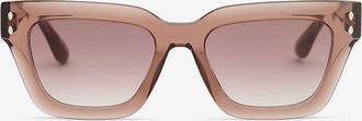 Isabel Marant Lunettes Carmy - Femme - Rouge Brique Nuanc&eacute; - - Isabel Marant