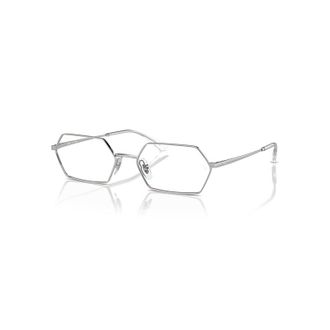 Ray-Ban Yevi Optics Silber Fassung Klar Glas Polarisiert 54-18
