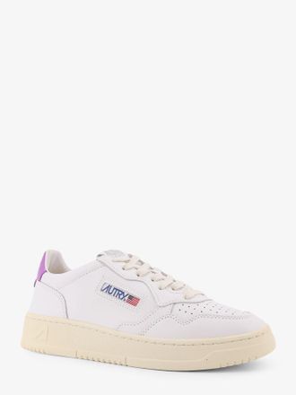 Autry Womens Low Leather Sneakers With Side Logo White Trainers