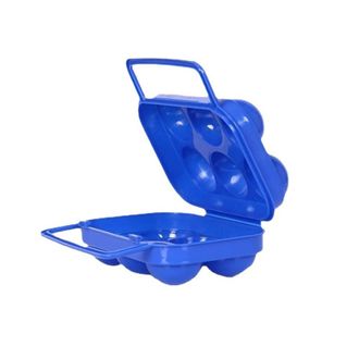 Generic Tragbare Kunststoff 6/12 Eier Aufbewahrungsbox Outdoor Picknick Tragbare Kunststoff Eierbox Fall Faltkorb Ei Tragen Aufbewahrungsbox
