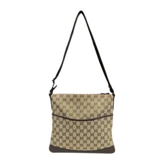 Gucci Pre-owned Canvas Umh&auml;ngetasche - - Pre-owned - Damen - Braun - ONE SIZE