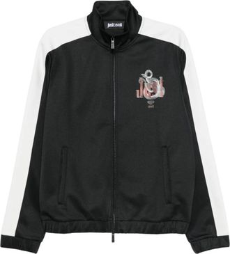Just Cavalli Sport-Sweatshirt mit Schlangenprint - - Sweatshirts & Hoodies - Herren - Schwarzk - L