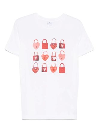 Paul Smith t-shirt Heart Padlock - Blanc