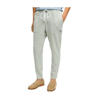 Brooks Brothers Stretch Sueded Cotton Jersey Sweatpants - - Trousers - Herren - Grau - S