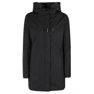 Fay Toggle Front Coat mit abnehmbarem Staccabile - - Coats - Damen - Schwarzk - M