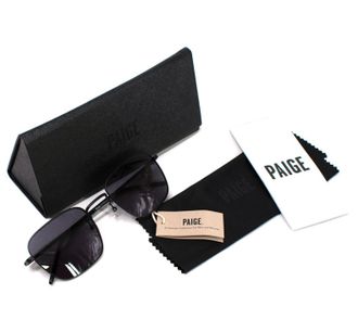 Paige Black Harper Square Sunglasses
